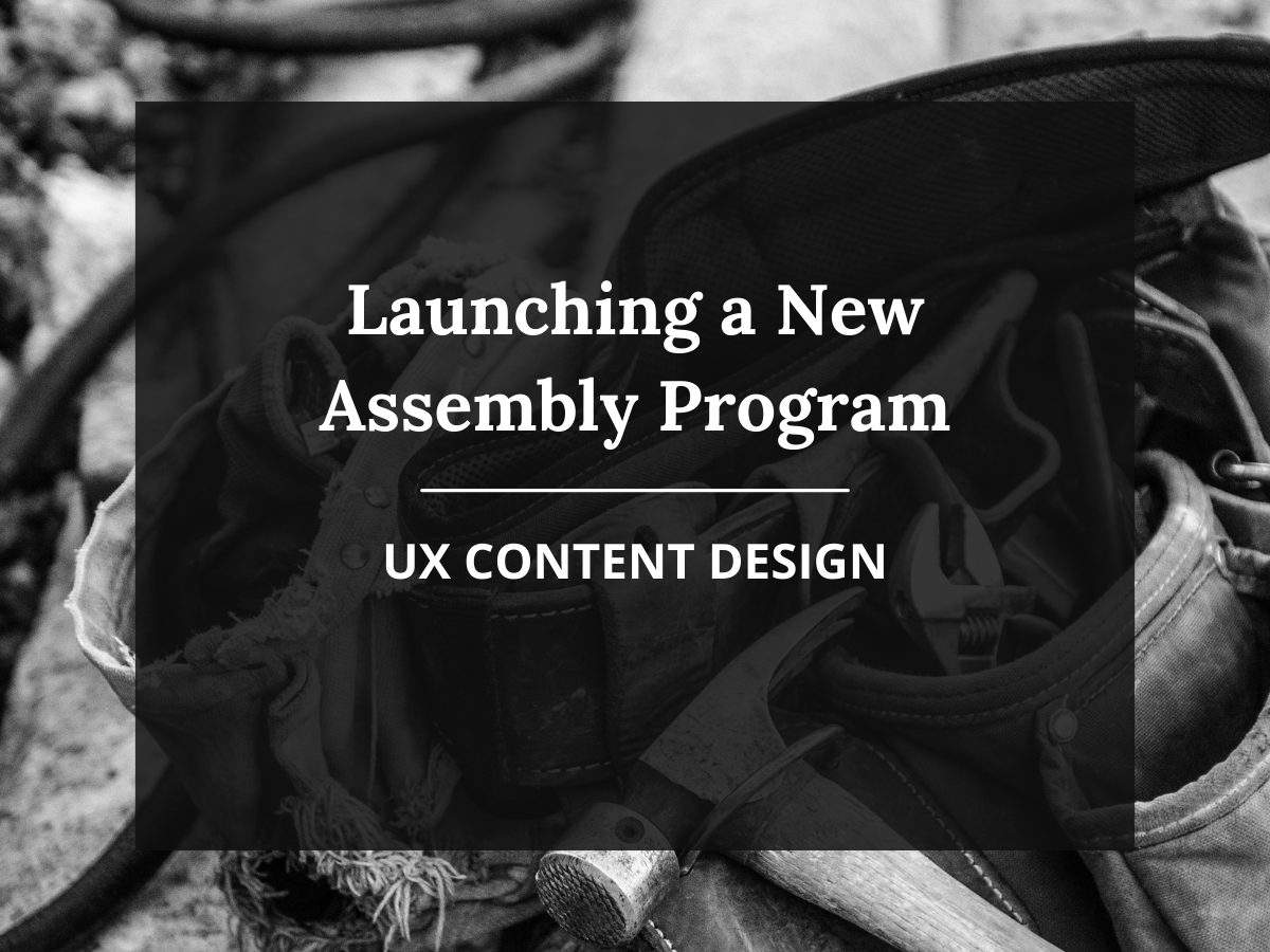 Launching A New Assembly Program – Jess Demarest